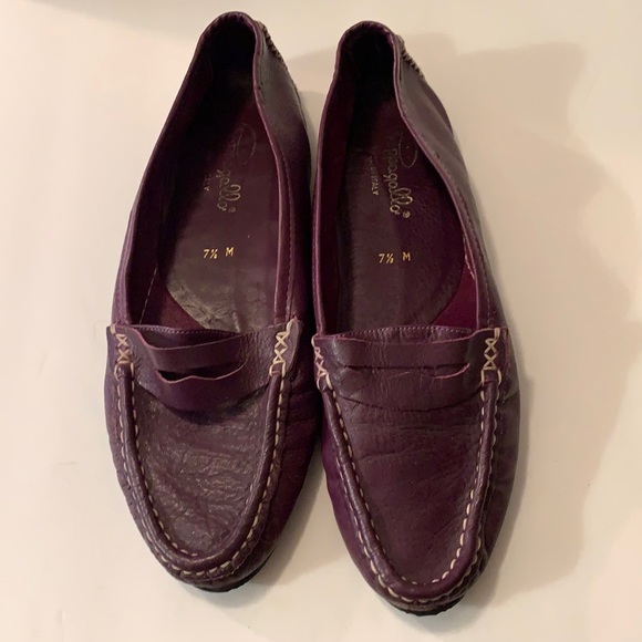Pappagallo | Shoes | Pappagallo Italy Vtg Kid Leather Penny Loafer ...